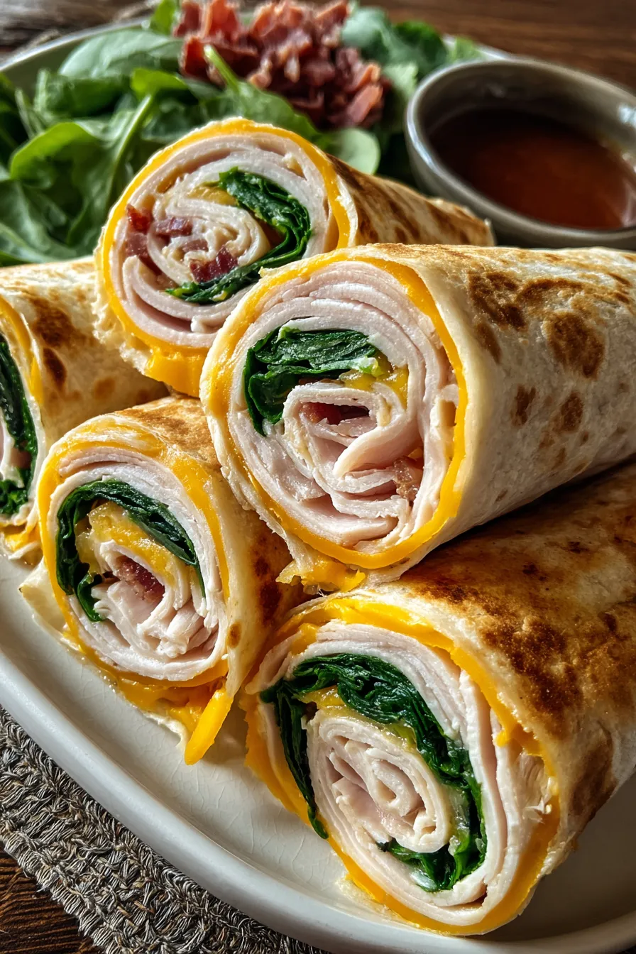 Turkey Cheddar Lunch Roll Ups – Recipes By Alba